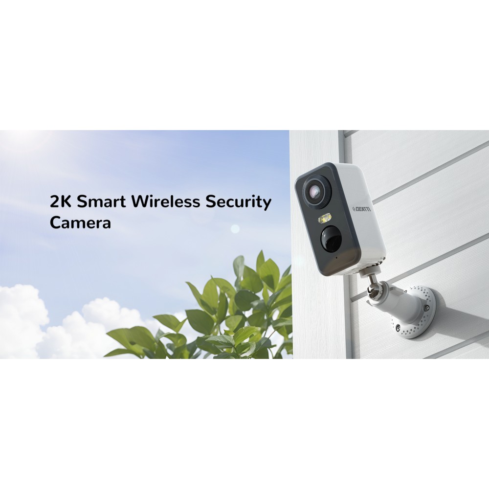 DEATTI Outdoor Battery Surveillance Camera, 2K Camera Surveillance ...
